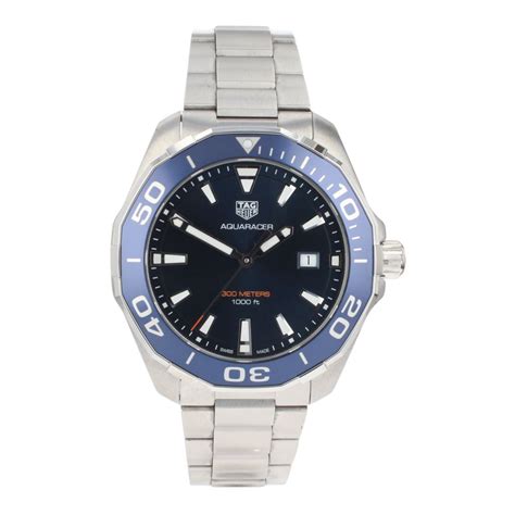 Tag Heuer Aquaracer Pre Owned Watch Ref Way101c Ramsdens Jewellery