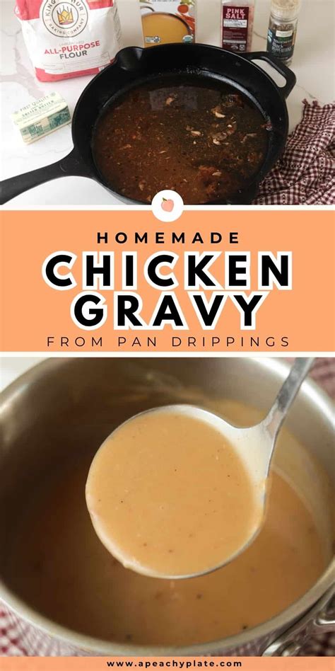 Gravy Using Chicken Drippings Easy Roast Chicken Pan Gravy A Peachy