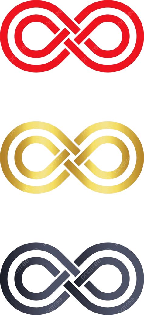 Infinity Symbol Logo Icons Vector Illustration Black Symbol Icon Vector