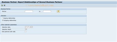 BPB4 SAP Tcode Evaluation Of Partner Relationships