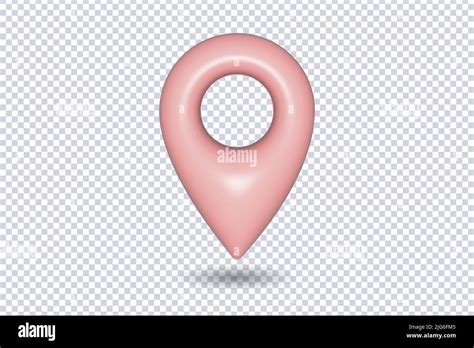 Realistic Map Pointer Location Point Marker Of Map Or Navigation Pin