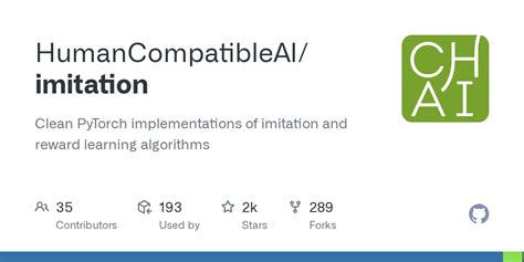 Github Humancompatibleaiimitation Clean Pytorch Implementations Of Imitation And Reward