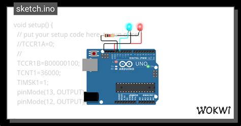 Timer With Millis Wokwi Esp32 Stm32 Arduino Simulator