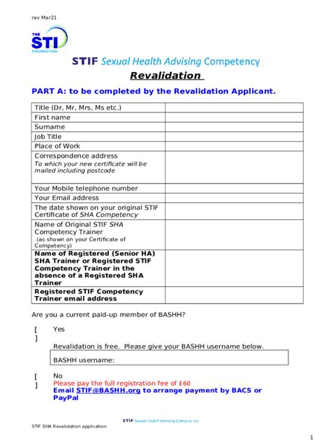 Sha Revalidation Doc Template Pdffiller