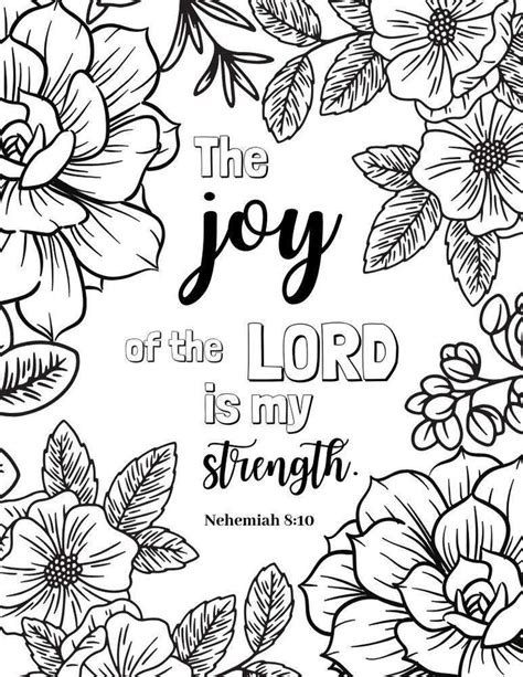 Bible Verse Coloring Pages Printable