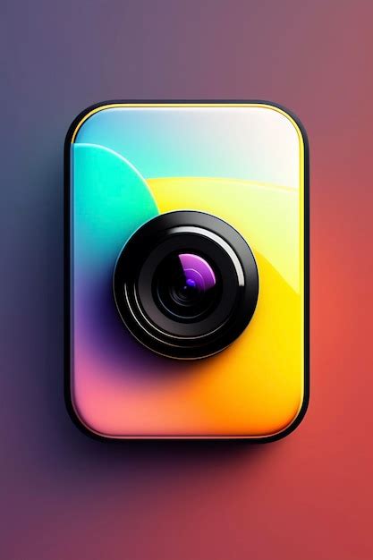 Premium Photo Ios App Icon Design Of A Skeuomorphic Camera