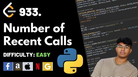 Number Of Recent Calls Leet Code 933 Theory Explained Python Code