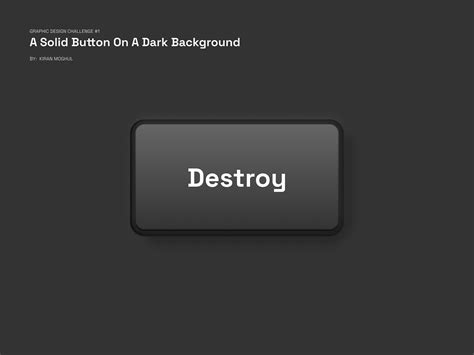 1 Graphic Design Challenge Classic Button By Kiran On Dribbble