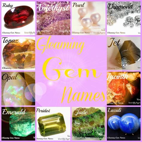 Gleaming Gem Names For Girls And Guys 豆知識 ライフ 豆