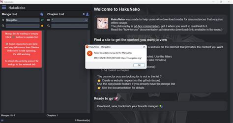 Mangadex Connector Not Working · Issue 5132 · Manga Downloadhakuneko · Github