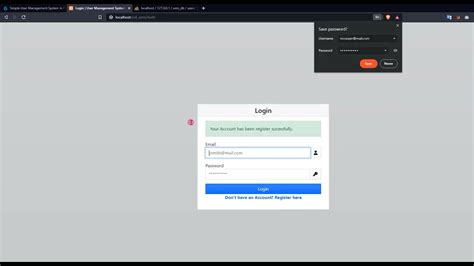 Simple User Management System In Php Codeigniter 4 Demo Youtube