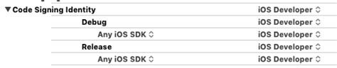 Xcode Signing Release Complaining About Development Certificate Stack Overflow
