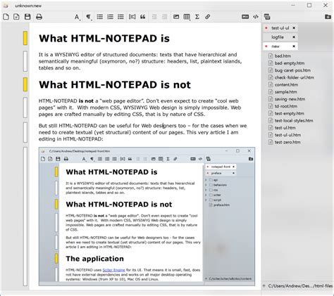 HTML NOTEPAD Is Out Sciter