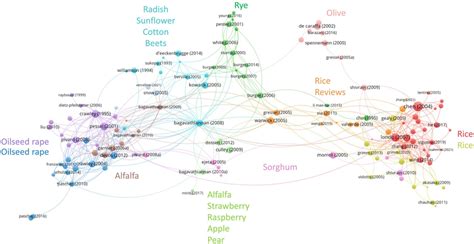 citation network analysis of research articles focused on feral crops