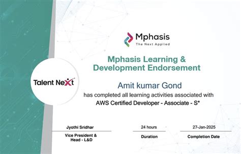 Aws Cloudcomputing Certification Softwaredevelopment Mphasis