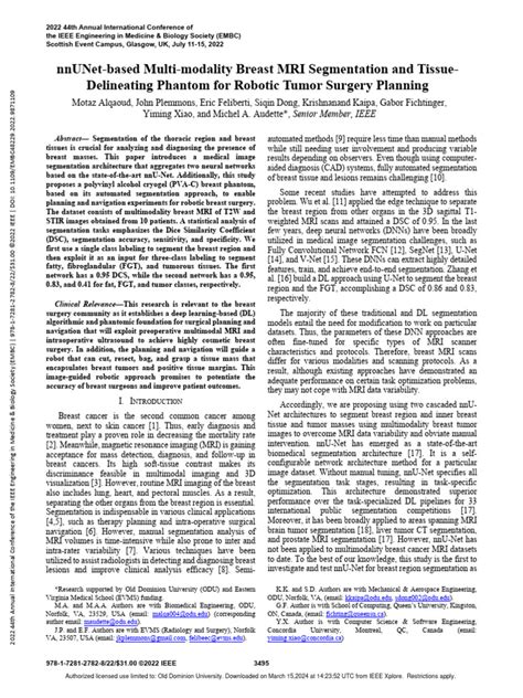 Nnunet Based Multi Modality Breast Mri Segmentation And Tissue