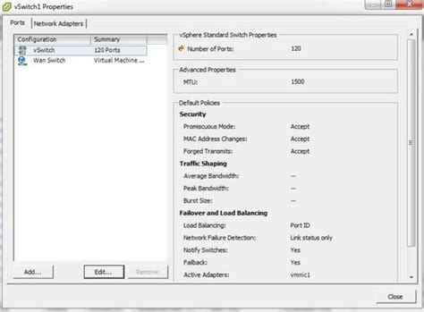 Technical Tip Vmware Esxi Vswitch Configuration F Fortinet Community