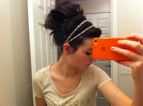 Cute Messy Bun Updo Easy Hairstyle Tutorial