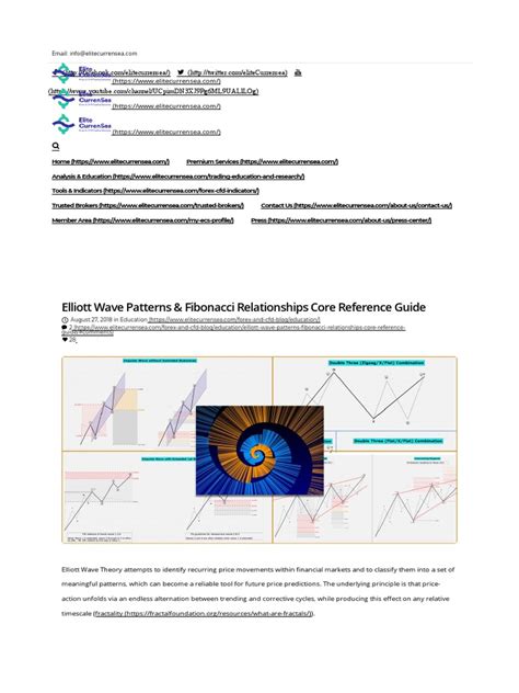 Elliott Wave Patterns And Fibonacci Relationships Core Reference Guide