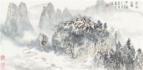 陈克永 家住白云中 鉴证备案 雅昌艺术网——艺术品门户网站