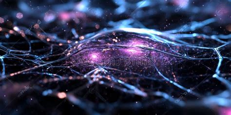 Complex Network Of Connections Transferring Data In Futuristic
