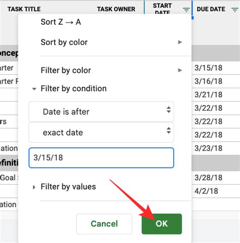 How To Use Filters And Filter Views On Google Sheets