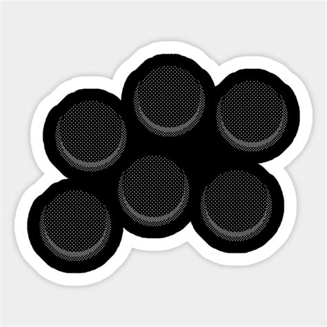Arcade Button Layout Arcade Sticker Teepublic