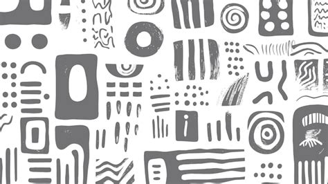 Free Vector Doodle Elements Seamless Pattern Design