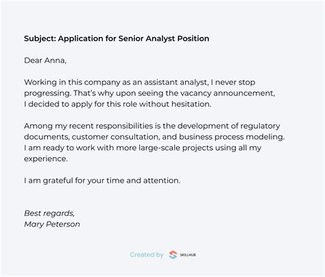 Cover Letter Examples For An Internal Position Or Promotion