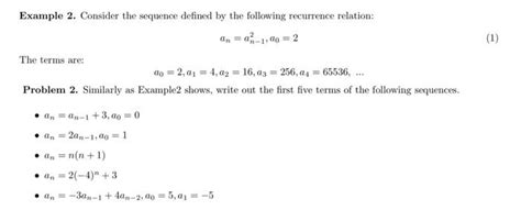 solved example 2 consider the sequence defined by the