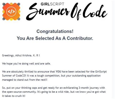 Athul Krishna Kr On Linkedin Gssoc2023 Opensource Community Projects Development 10