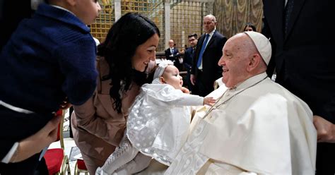 Pope Francis Individually Baptizes Infants During Annual Ceremony At