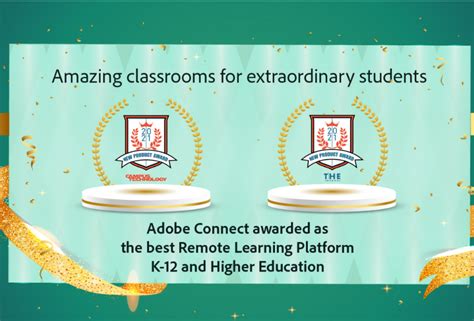 Adobe Connect Awarded As The Best Remote Learning Platform K 12 And Higher Education Connect