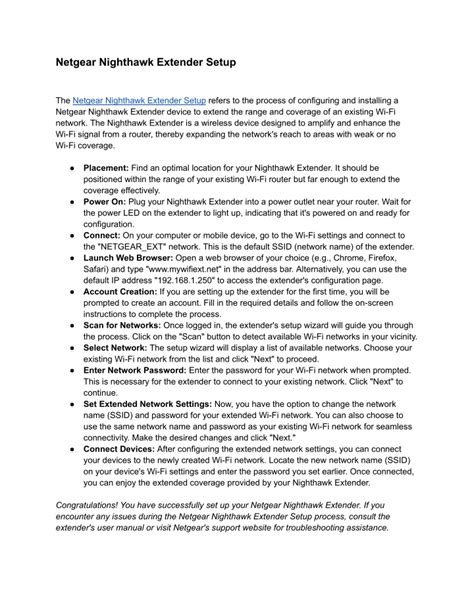 PPT Netgear Nighthawk Extender Setup PowerPoint Presentation Free Download ID 12271343