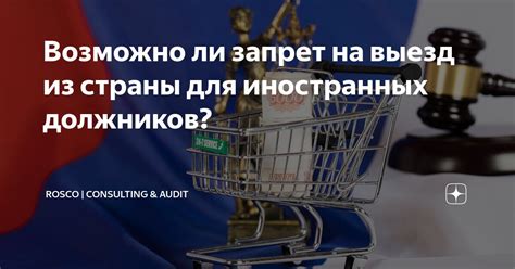 Возможно ли запрет на выезд из страны для иностранных должников Rosco Consulting And Audit Дзен
