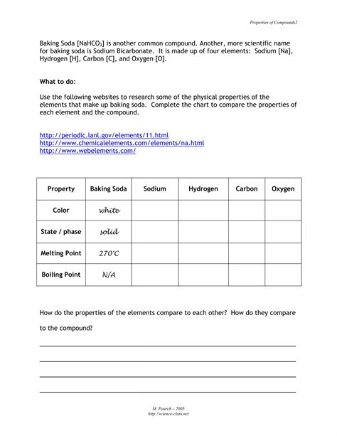 Comparing Properties Pdf
