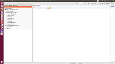 python importing spidev library in eclipse pydev stack overflow