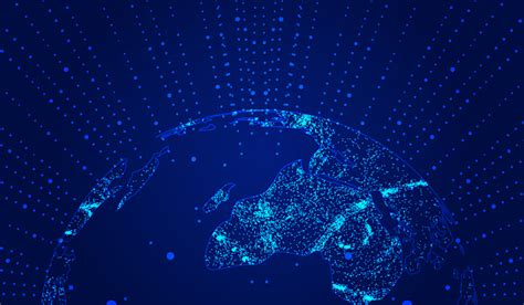 방사선 라인과 도트 라인 구성의 큰 데이터 과학 기술 세계화 및 국제화 과학 및 기술의 개념을 암시 하 고 벡터 배경 0명에 대한 스톡 벡터 아트 및 기타 이미지 Istock