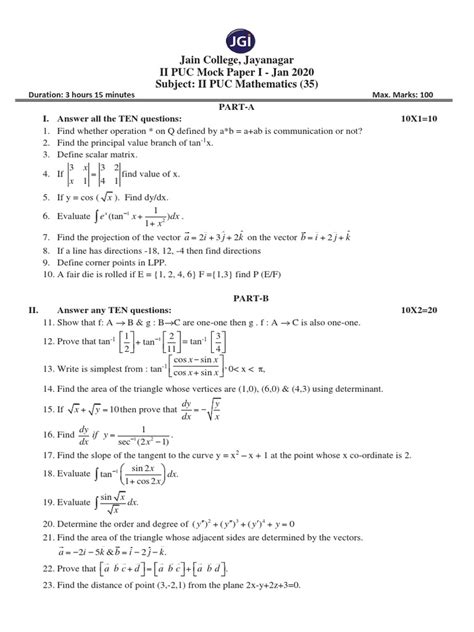 Maths Qp By Jain Clg Pdf Trigonometric Functions Slope