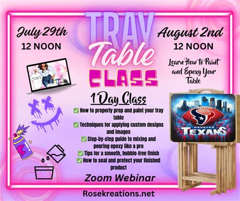 Tray Table Replay Class Rose Kreations
