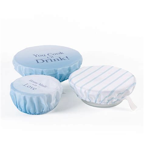 Badu Bg Капак за купа с щампован плат Оксфорд Еластични купи за храна за многократна употреба