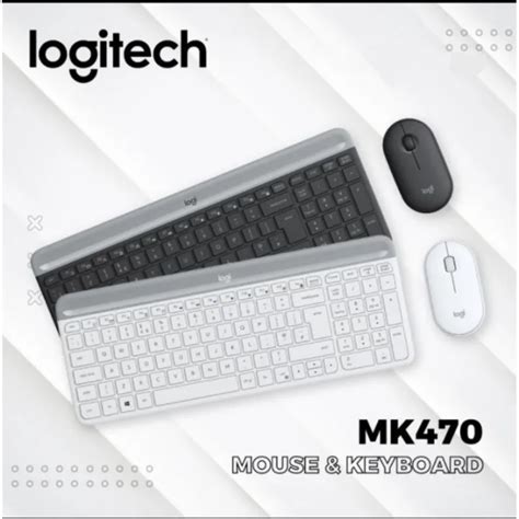 Logitech Mk470 Combo Ultra Slim Silent Keyboard Wireless Dan Mouse Logi Lazada Indonesia