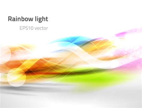 Rainbow Light Abstract Vector Background Free Download