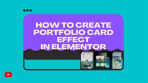 How To Create Portfolio Card Effect In Elementor Wppagebuilders