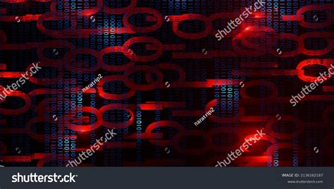 Computer Virus Digital Binary Data Encryption Stock Illustration