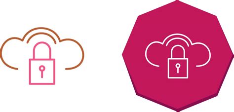 Secure Cloud Icon Design 44505543 Vector Art At Vecteezy