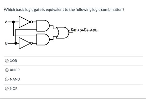 Solved Which Basic Logic Gate Is Equivalent To The Following Chegg Com