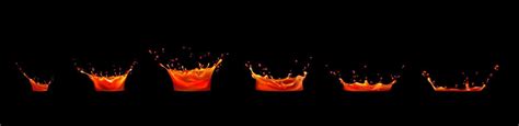 Lava Juice Splash Sequence Animation Sprite Sheet 14778534 Vector Art At Vecteezy