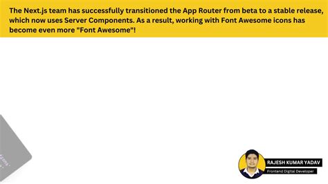Rajesh Kumar Yadav On Linkedin Nextjs Javascript Fontawesome