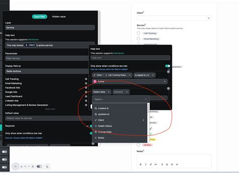 Use Current User Data Within Dropdown Value Conditions Feature Requests Noloco